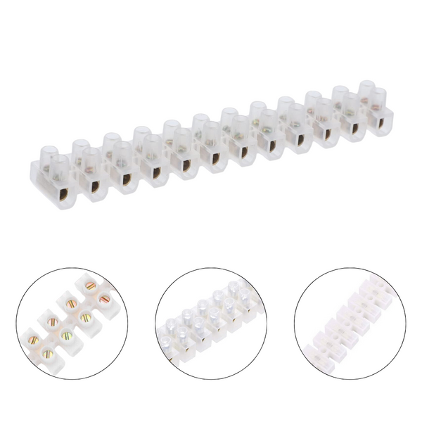 30A Connector Block Strip – 12 Way Terminal Strip for Electrical Wirin ...